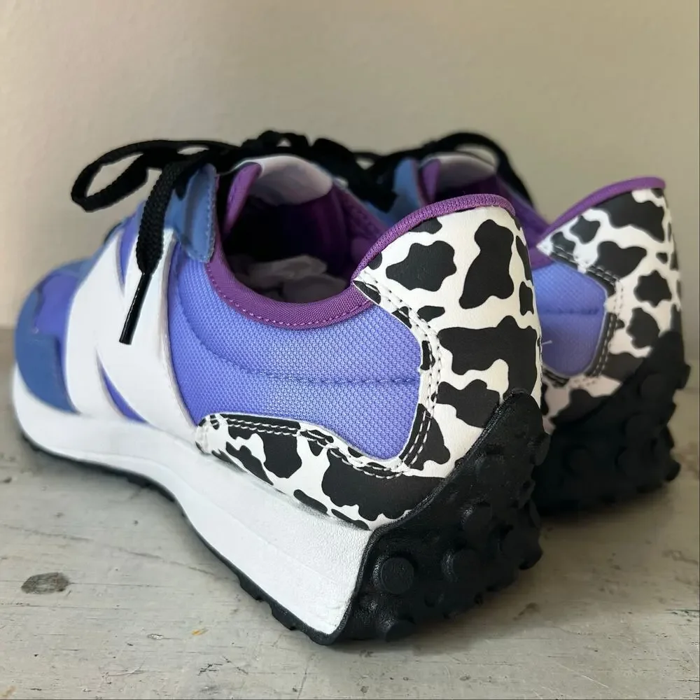 New Balance | Shoes | New Balance 327 Gs Purple Cow Print Sneakers ...